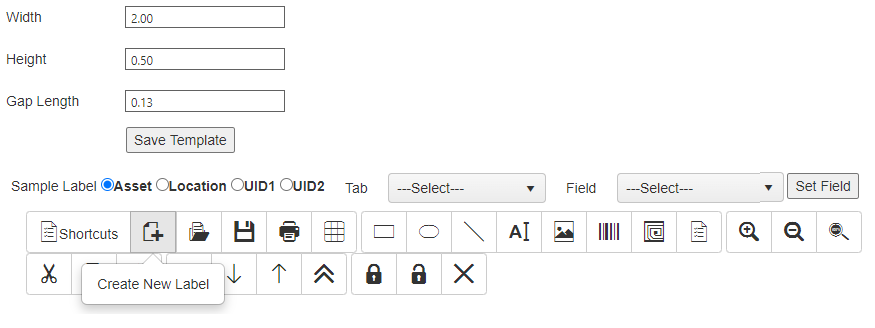 How to use the Barcode Label Template Tool in eQuip.